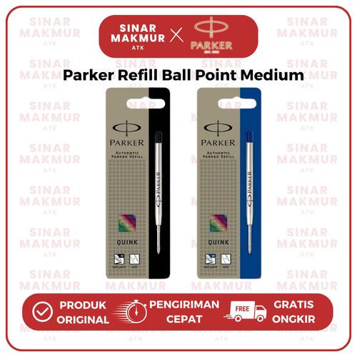 Jual Refill Ball Point/Sign Pen Hitam/Biru M/Medium Blister Parker (Pcs ...