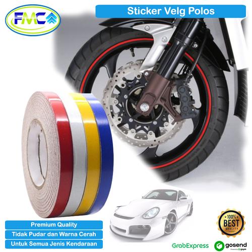 Jual Sticker Rol List Velg Motor Mobil Stiker Strip Warna Reflektif ...