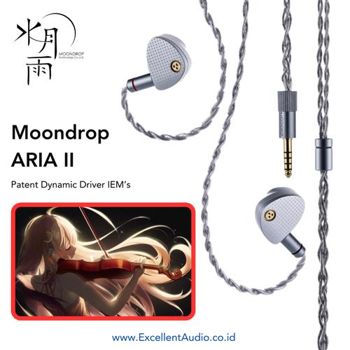 Promo Earphone Moondrop ARIA II ARIA-II ARIA 2 ARIA-2 Diaphragm Driver ...