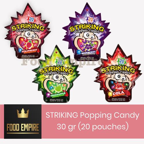 Jual STRIKING Popping Candy 30 gr [ isi 20 pouches ] Permen Pletak ...
