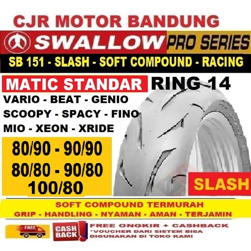 Jual BAN SOFT COMPOUND RING 14 SWALLOW SLASH BAN MOTOR STANDAR MATIC ...