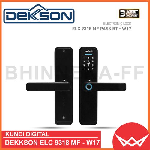 Jual Electronic Lock Dekkson ELC 9318 MF FIN PASS BT BLACK - W17 ...