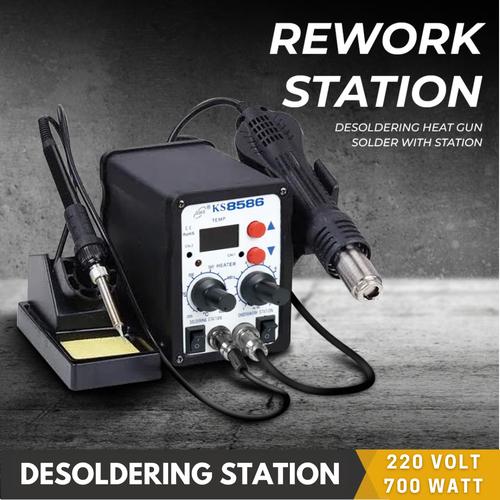 Jual Soldering Station Set Mesin Desoldering Heat Gun Blower Panas ...