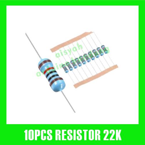 Promo 10X RESISTOR 22K 22KOHM 1/4W 1% METAL FILM - Kota Bandung ...