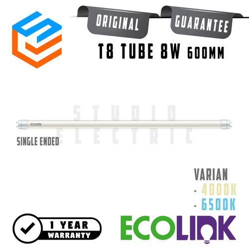 Jual Lampu TL LED Tube Ecolink T8 8 Watt 600mm 8W 8 W 8Watt - Putih ...