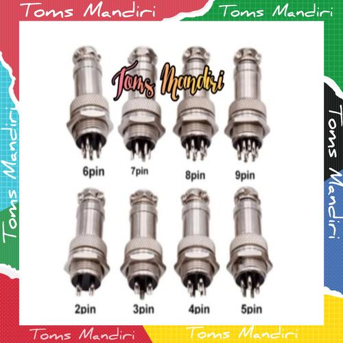 Jual Aviation Connector Plug CB GX20 20 Mili Set Male Female - 3 Pin ...