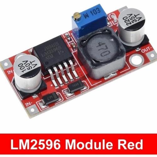 Jual HK red lm2596 DC-DC Step Down buck Voltage Converter Module ...