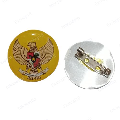 Jual Pin Bros Garuda Pancasila Warna Dasar Kuning Bulat Resin - Kab ...