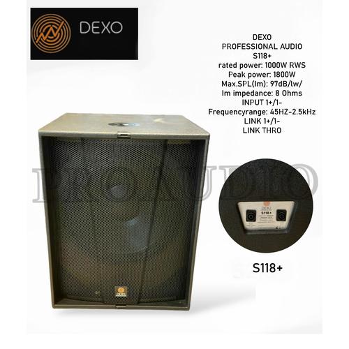 Jual Speaker Subwoofer Dexo 18 Inch S118+ S 118 + S118 + Original 1800 ...