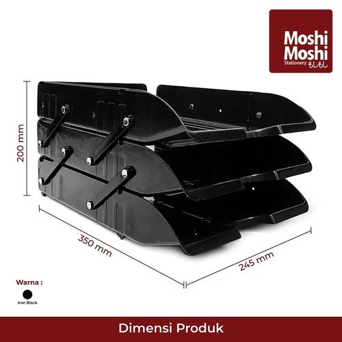 Jual Promo Document Tray Elevated Letter Rak Susun Kertas File Dokumen ...