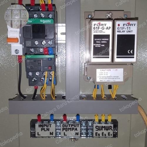 Jual panel pompa submersibel outdoor 5,5 hp 1 Phase tanki penuh pompa ...