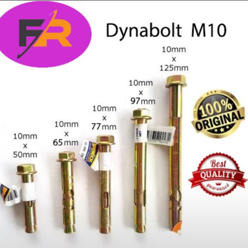 Jual Dynabolt M10 Baut M10 Tembok Dinding Baut Mur Bracket - 10x50 ...