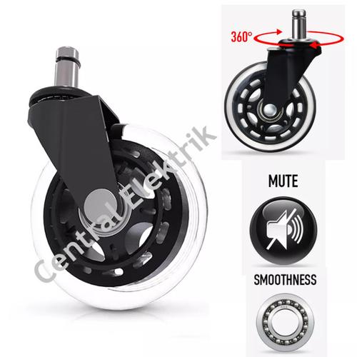 Promo Roda Kursi Kantor (premium ) rollerblade - PU Polyurethane - 11 ...
