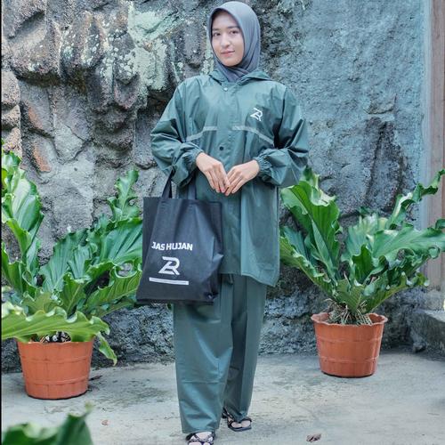 Jual Jas Hujan Mantol Raincoat Tebal berkualitas all size free tote bag ...