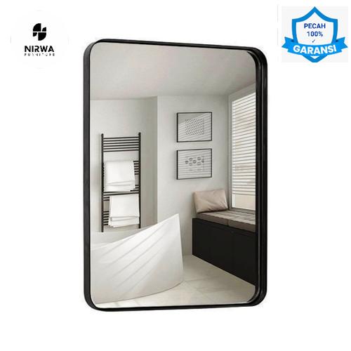 Jual CERMIN KOTAK PERSEGI 60 X 80 CM FRAME BESI CAT HITAM - Kab. Jepara ...