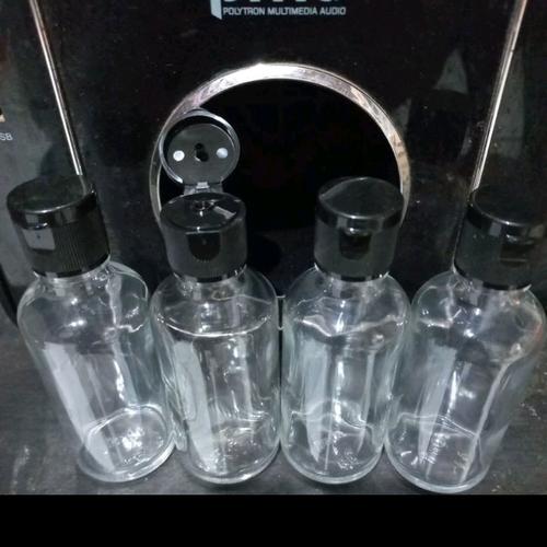Jual botol kaca 50ml bening tutup fliptop hitam - Jakarta Selatan ...