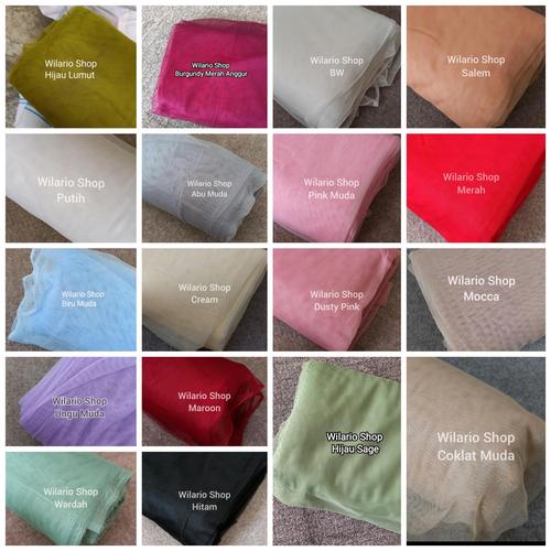 Jual Kain Tile Halus Lembut | Kain Tule Lemes Lembut | Soft Tile Tule ...