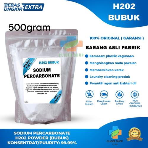 Jual SODIUM PERCARBONATE PURE / H2O2 POWDER (BUBUK) / DETERJEN OXY 500 ...