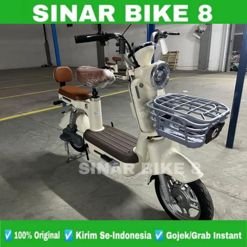 Jual Sepeda Motor Listrik E-Bike Goda 150 Model PANDA 550 Watt - Pink ...