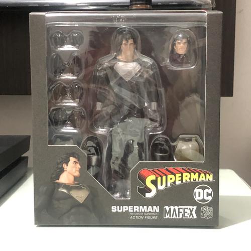 Jual Medicon Toy Mafex Superman Return of Superman Black Suit Comic ...