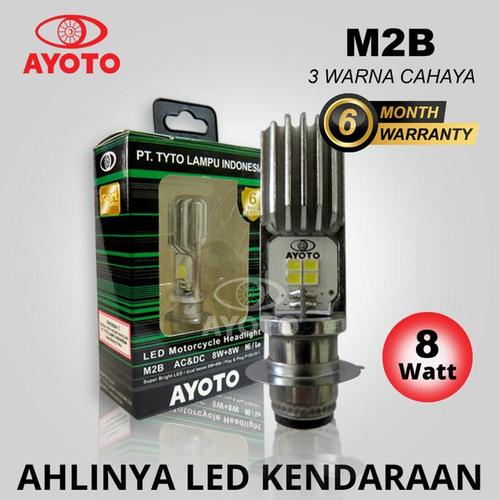 Jual Asli Lampu led motor depan matic/bebek AYOTO M2B Socket H/T1 pnp ...