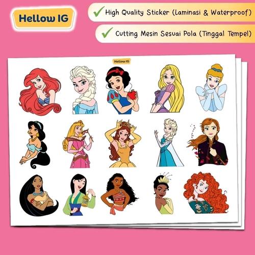 Jual STICKER PACK PRINCESS DISNEY | STIKER ARIEL ELSA RAPUNZEL ...