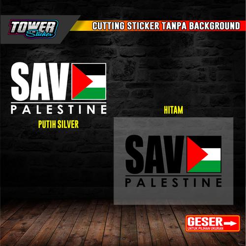 Jual Cutting sticker SAVE PALESTINE stiker reflektif viral motor mobil ...