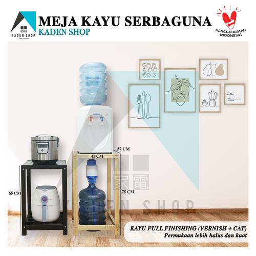 Jual Meja kayu serbaguna / Meja dispenser / Rak dispenser / Meja sudut ...