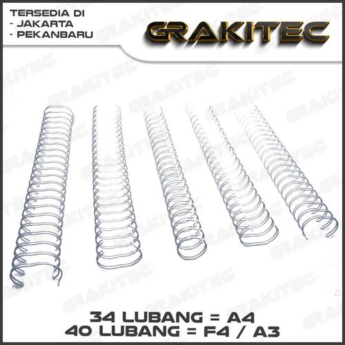 Jual Ring Kawat Spiral Jilid Spiral Wire - WHITE 7,9 MM, A4 - Jakarta ...