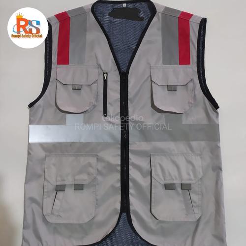 Jual ROMPI SAFETY BAHAN TASLAN / ROMPI SAFETY ABU MERAH / ROMPI PROYEK ...