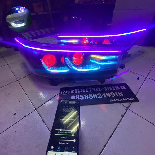 Jual lampu headlamp innova reborn custom rgb full toyota inova ...