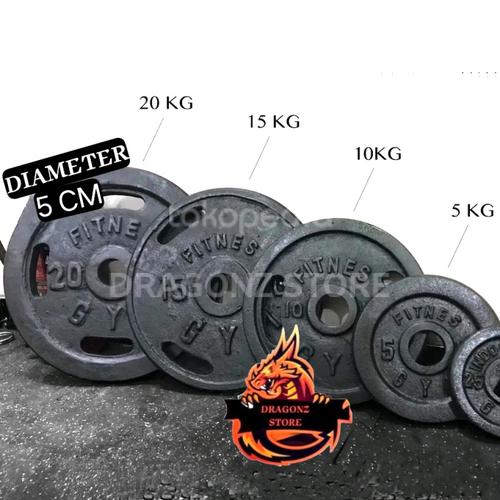 Jual plate beban barbell dumbell besi baja kiloan - 20 KG - Kota Bogor ...