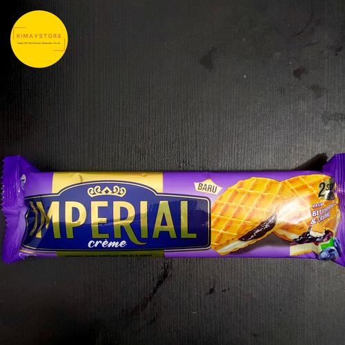 Jual Imperial cream blueberry biscuit susu krim ROLL kemasan 108 gram ...