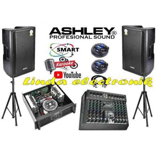 Jual paket sound system ashley 15 inch ym400p power ev2800 original ...