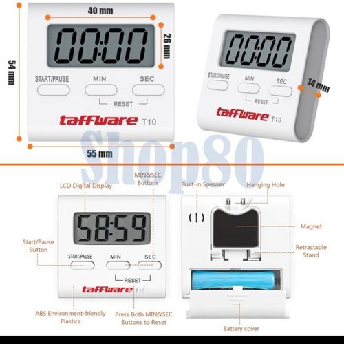 Promo Timer Masak Dapur Taffware Putih Kitchen Digital Alarm Clock ...