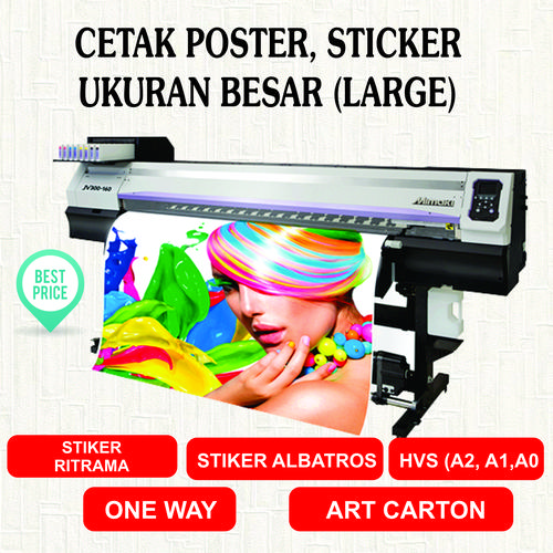 Jual Cetak sticker vinyl / stiker transparan meteran - Jakarta Timur ...
