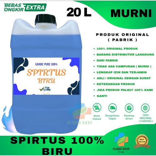 Jual SPIRITUS BIRU 1 LITER - 5 LITER - 20 LITER ( CAIRAN SPIRITUS ...