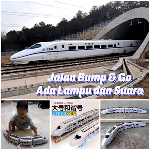 Promo Mainan Kereta Api Cepat MRT Jakarta Jalan Bump Go ada Lampu dan ...