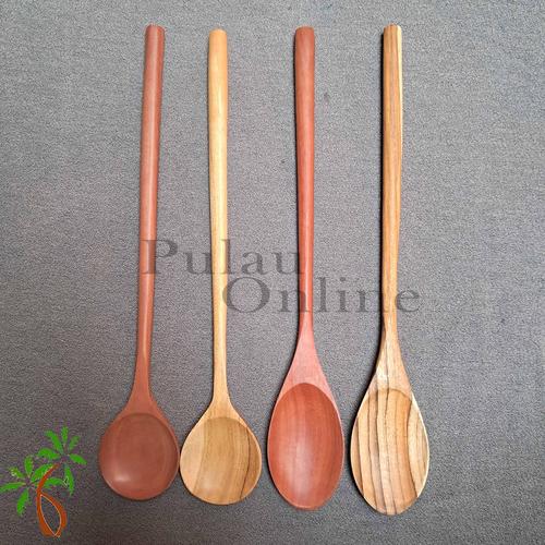 Jual Sendok Kayu Panjang 30cm / Sendok Aduk Masak Kayu - Sendok Masak ...