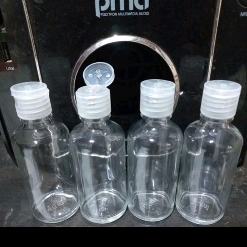 Jual botol kaca 50ml bening tutup fliptop natural - Jakarta Selatan ...