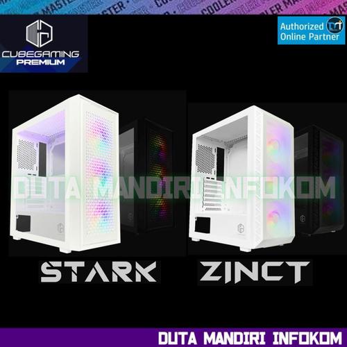 Jual Cube Gaming STARK I ZINCT - MESH Tempered Glass Mid Tower Gaming ...