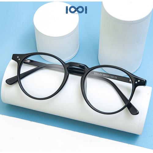 Promo Kacamata Bingkai Bulat Metal PC Lensa Blueray Anti Cahaya Biru ...