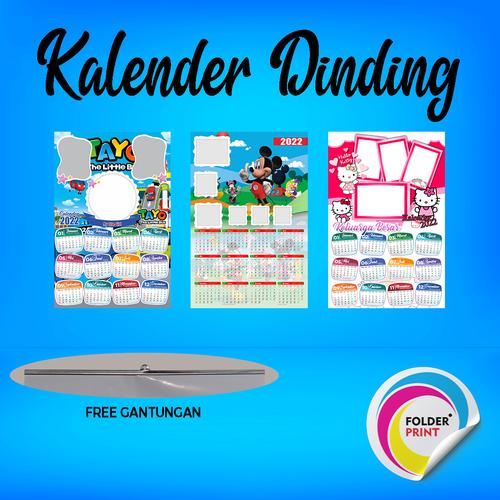 Jual Cetak Kalender Dinding Karakter Custom Desain Art Karton Part 2 ...