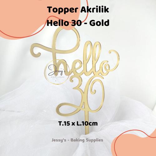 Jual Topper Hello 30 Topper Akrilik Hello 30, Topper Akrilik - Kota ...
