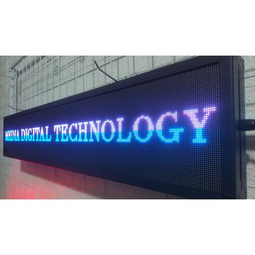 Jual Huruf Berjalan Running Text Raning Teks WiFi RGB Full Color 1 Sisi ...