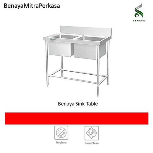 Jual Meja Sink 2 lubang / meja cuci 2 lubang - 120 x 60 x 85 - Kab ...