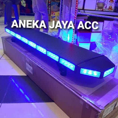 Jual lampu rotator polisi patroli dinas LED Slim 22 kotak -120cm - biru ...