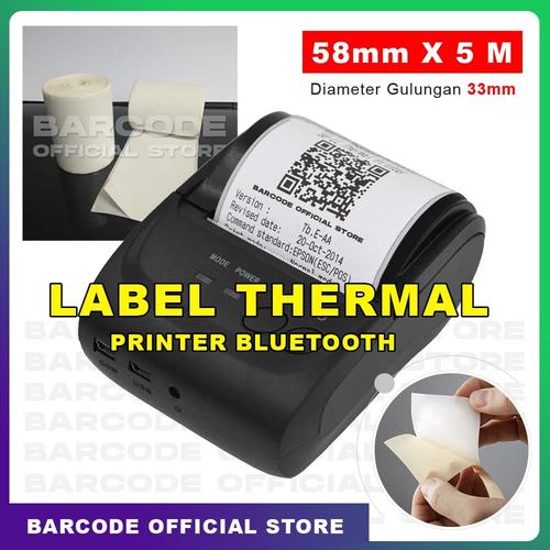 Jual LABEL STIKER THERMAL BARCODE OFFICIAL STORE 53 X 5 M PRINTER ...
