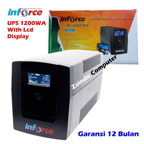 Promo UPS Inforce 1200VA / UPS 1200VA Dilengkapi AVR & LCD Display IF ...
