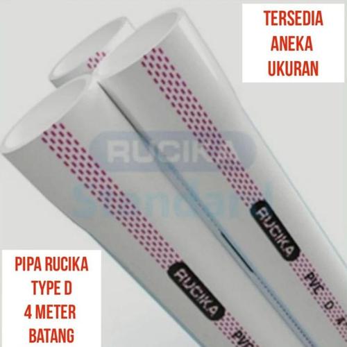 Jual Pipa 3" Pipa Rucika D 3" inch Per Batang 4 Meter Pipa PVC Rucika ...